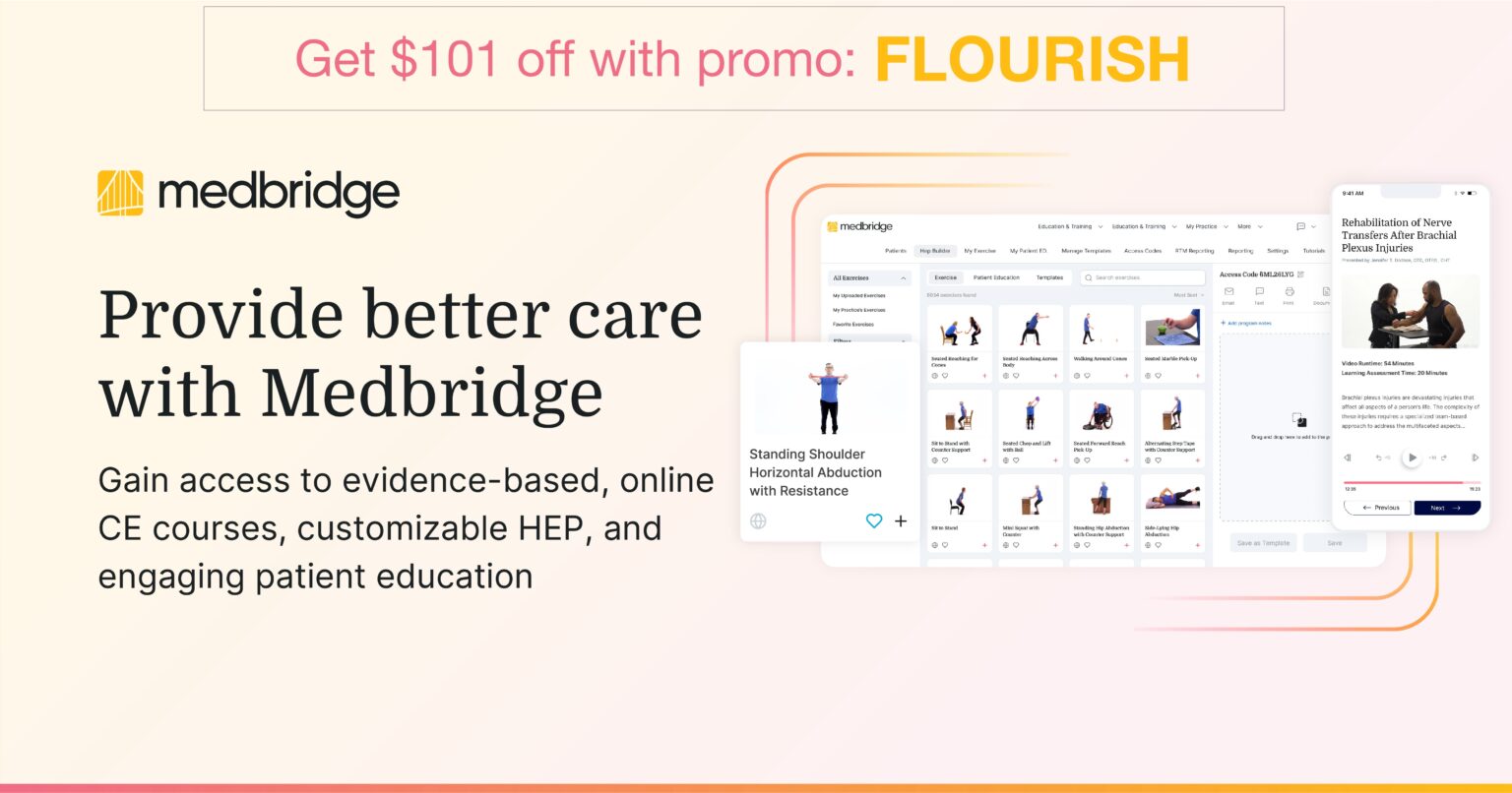 MedBridge GO: #1 Most Powerful Home Exercise Program App | OT Flourish